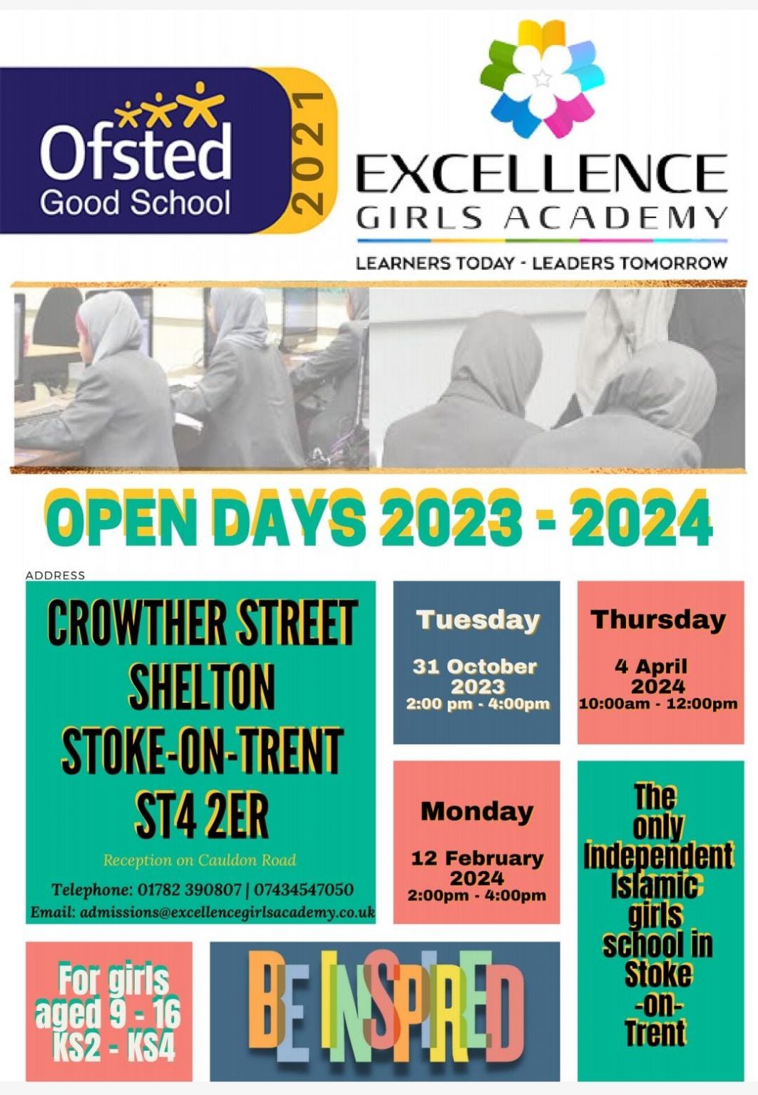 Open Days 2024 | Excellence Girls Academy